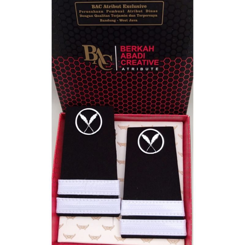 Jual Pangkat Pdh pelmi/Pelayaran Balok Dua Putih Exclusive Bac | Shopee ...
