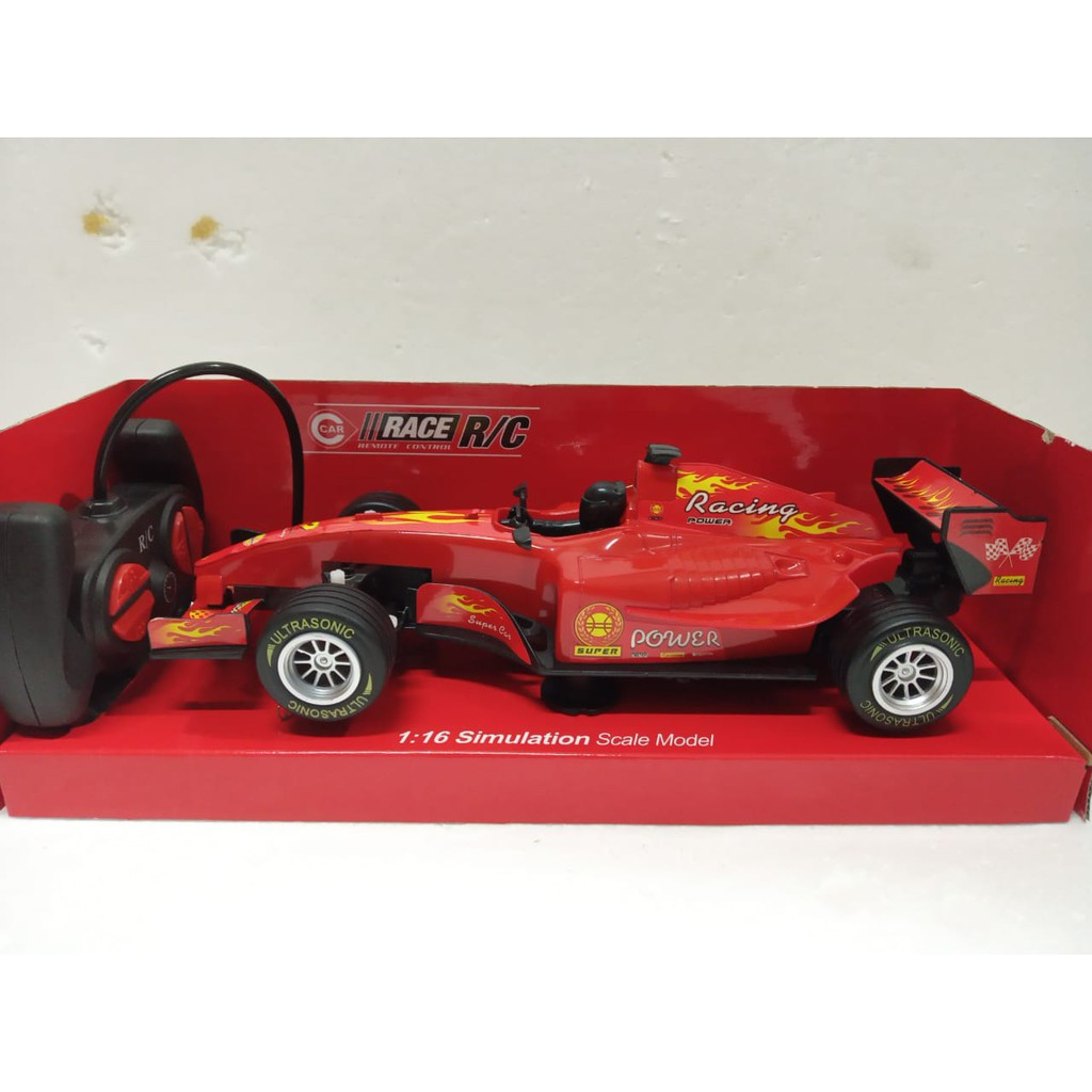 Jual mobil RC formula one merah hitam cowok laki remote control ...