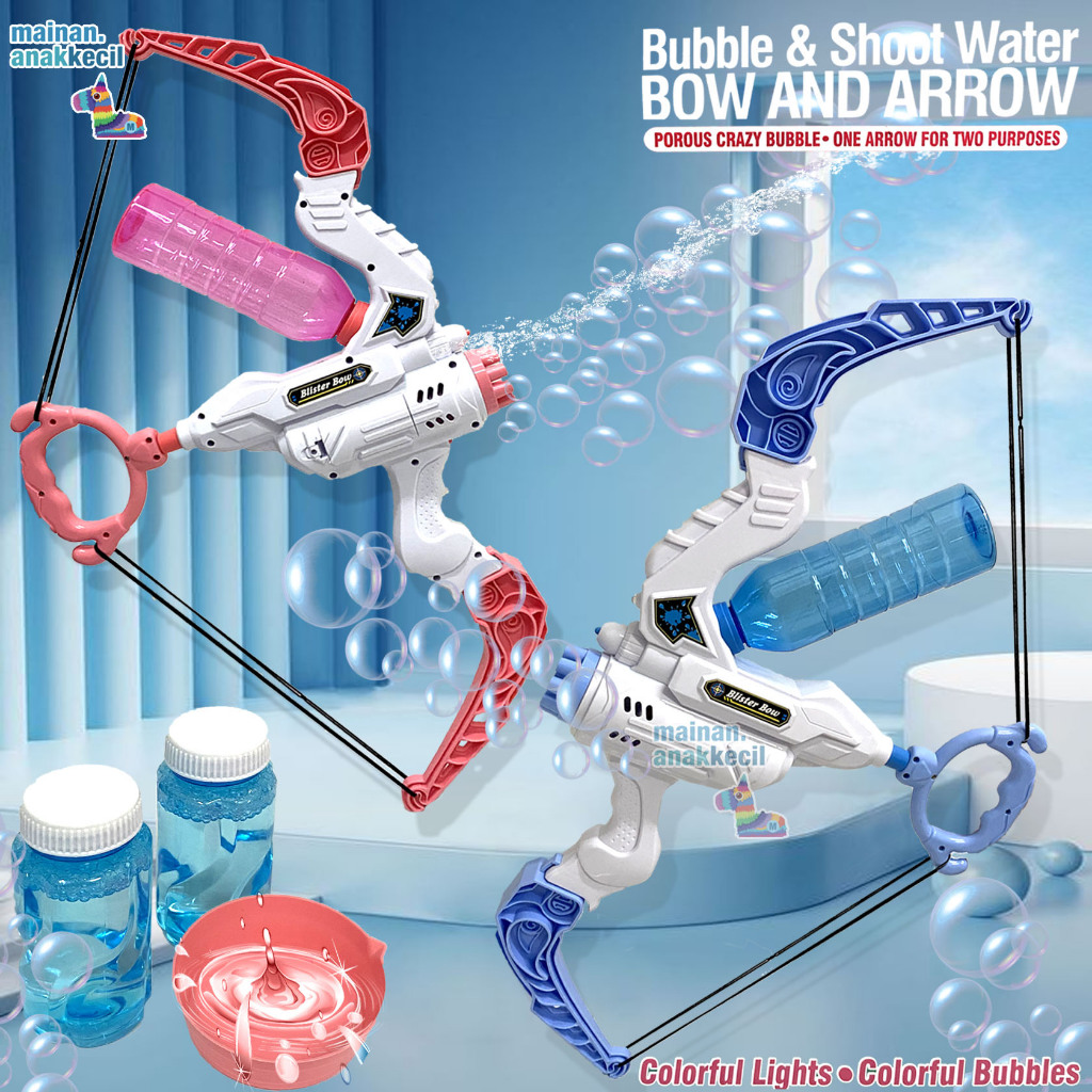 Jual Mainan Peluncur Panah Pistol Gelembung Sabun Elektrik Otomatis 2 ...