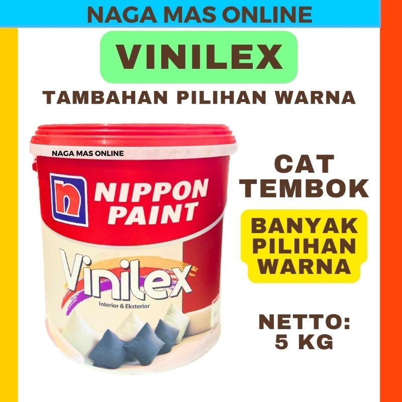 Jual Cat Tembok Vinilex Nippon Paint Interior Exterior / Cat Dinding ...