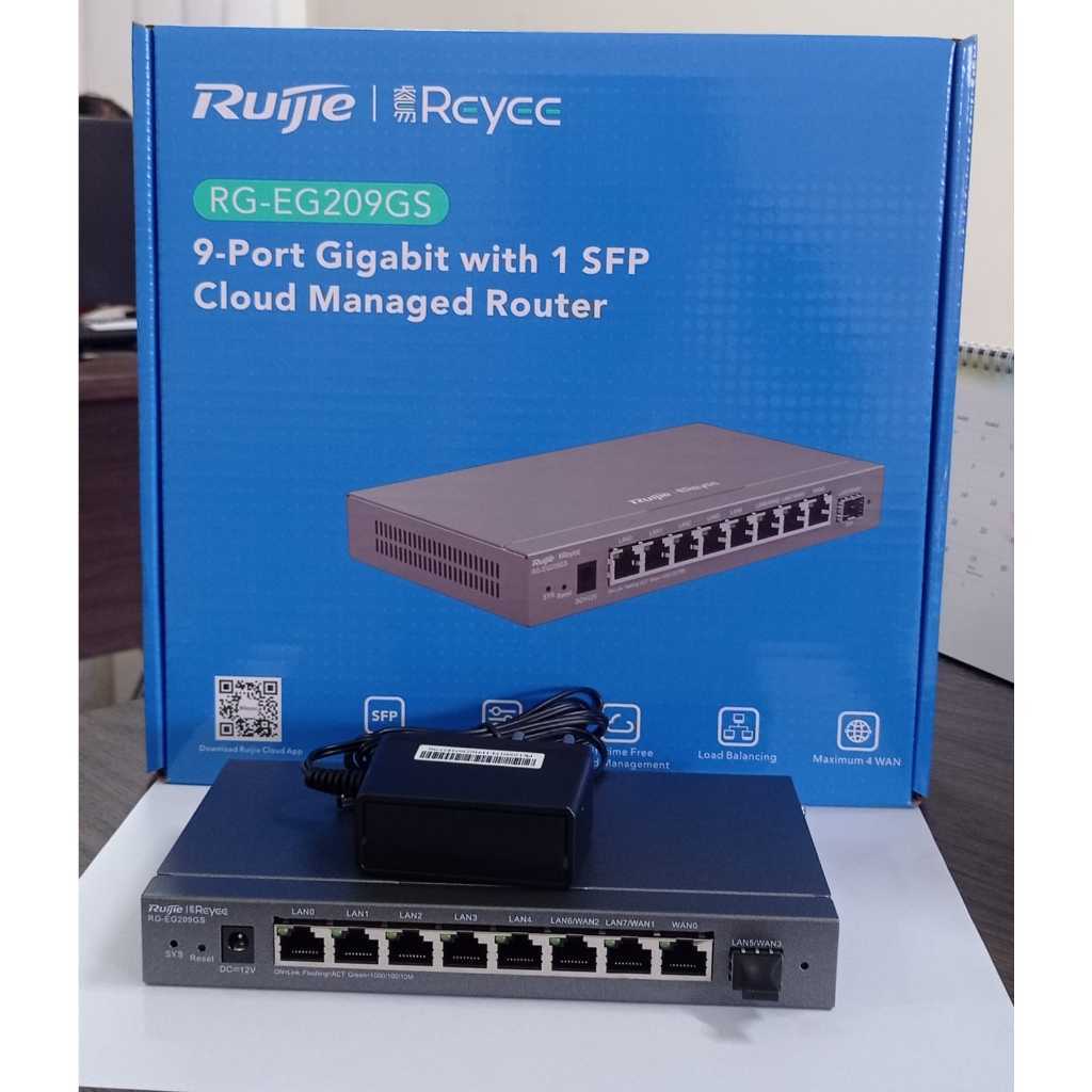 Jual Ruijie Reyee RG-EG209GS Reyee 9-Port Gigabit Cloud Managed SFP ...