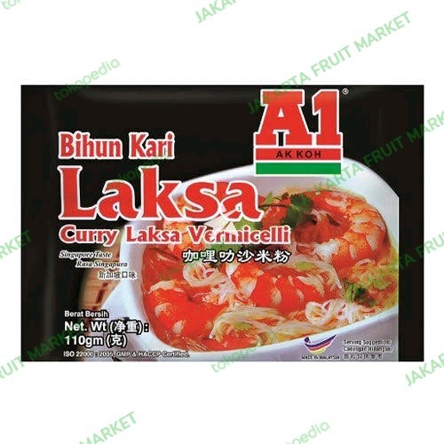 Jual A1 CURRY LAKSA VERMICELLI 110GR Mie bihun Instant | Shopee Indonesia