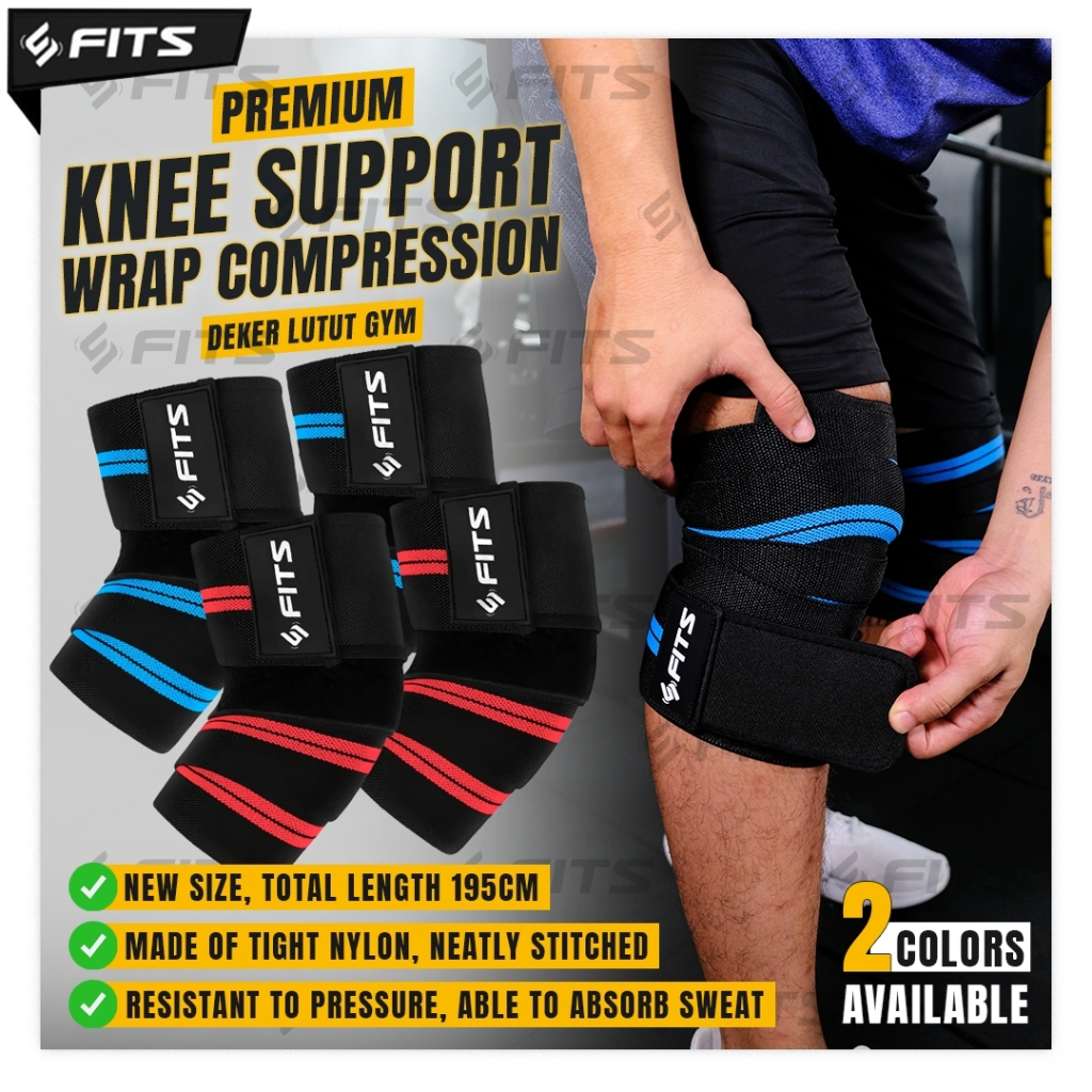 Jual SFIDN FITS Premium Fitness Knee Support Wrap Compression | Deker ...