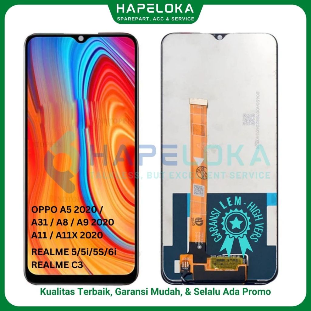 Jual LCD TOUCHSCREEN REALME 5/5i/5S/6i/C3 / REALME C3 / OPPO A5 2020 ...