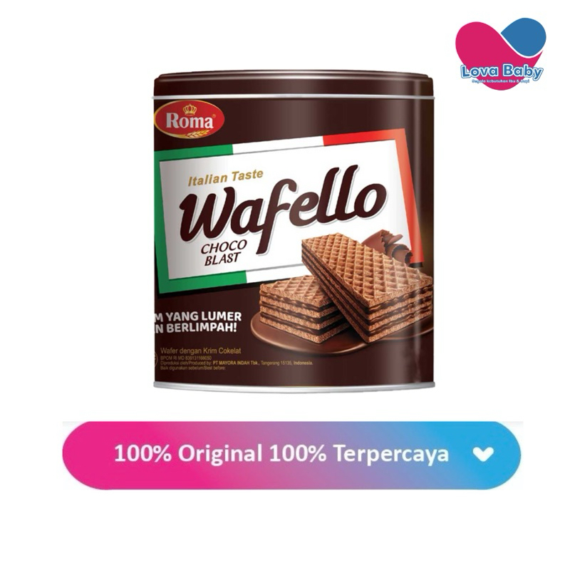 Jual WAFELLO WAFER KALENG 234gr - BISKUIT KALENG LEBARAN ROTI KALENG ...