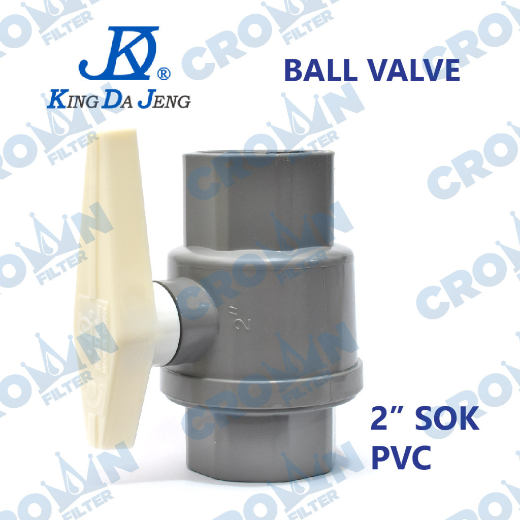 Jual Stop Kran PVC / Ball Valve 2" King Da Jeng (KDJ) | Shopee Indonesia