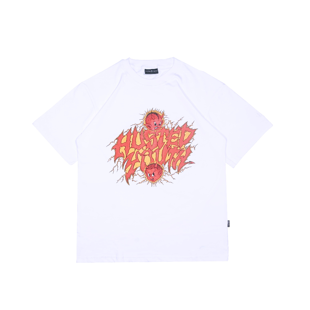 Jual HUSTED KAOS PUTIH SLOGH WHITE TS | Shopee Indonesia