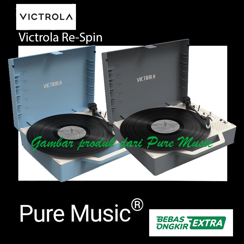 Jual Victrola Turntable ReSpin Player Vinyl with bluetooth Re-Spin ...