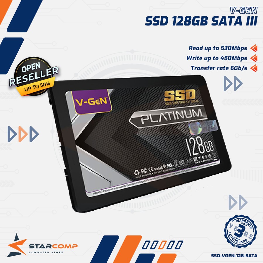 Jual SSD V-Gen 128GB/ 256GB/ 512GB/ 1TB Platinum SATA III | Shopee ...
