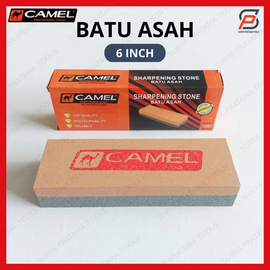 Jual Batu Asah Pisau 6 Inch Camel Pengasah Asahan Pisau Gunting Gurinda ...