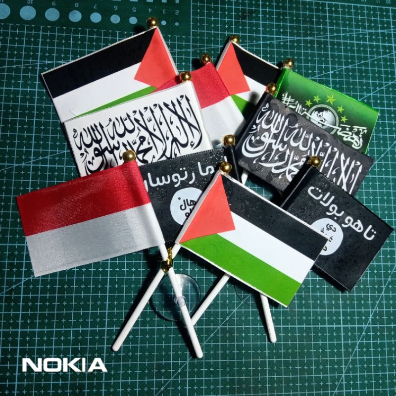 Jual Bendera silang Ceplok cop kop tempel kaca mobil NU Palestine ...