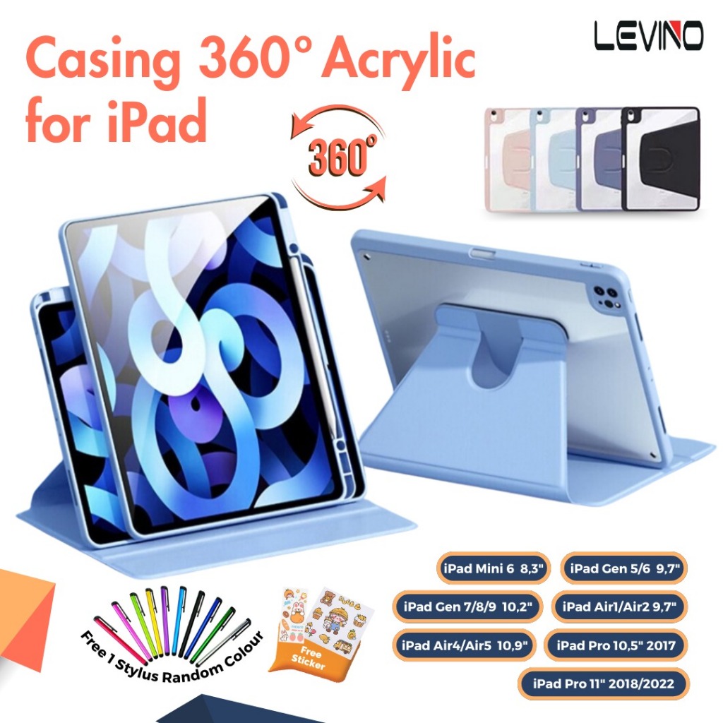 Jual Levino Casing iPad Gen 11 Inch A16 Pro 11" iPad air 5/6/7 10.9" 11 ...