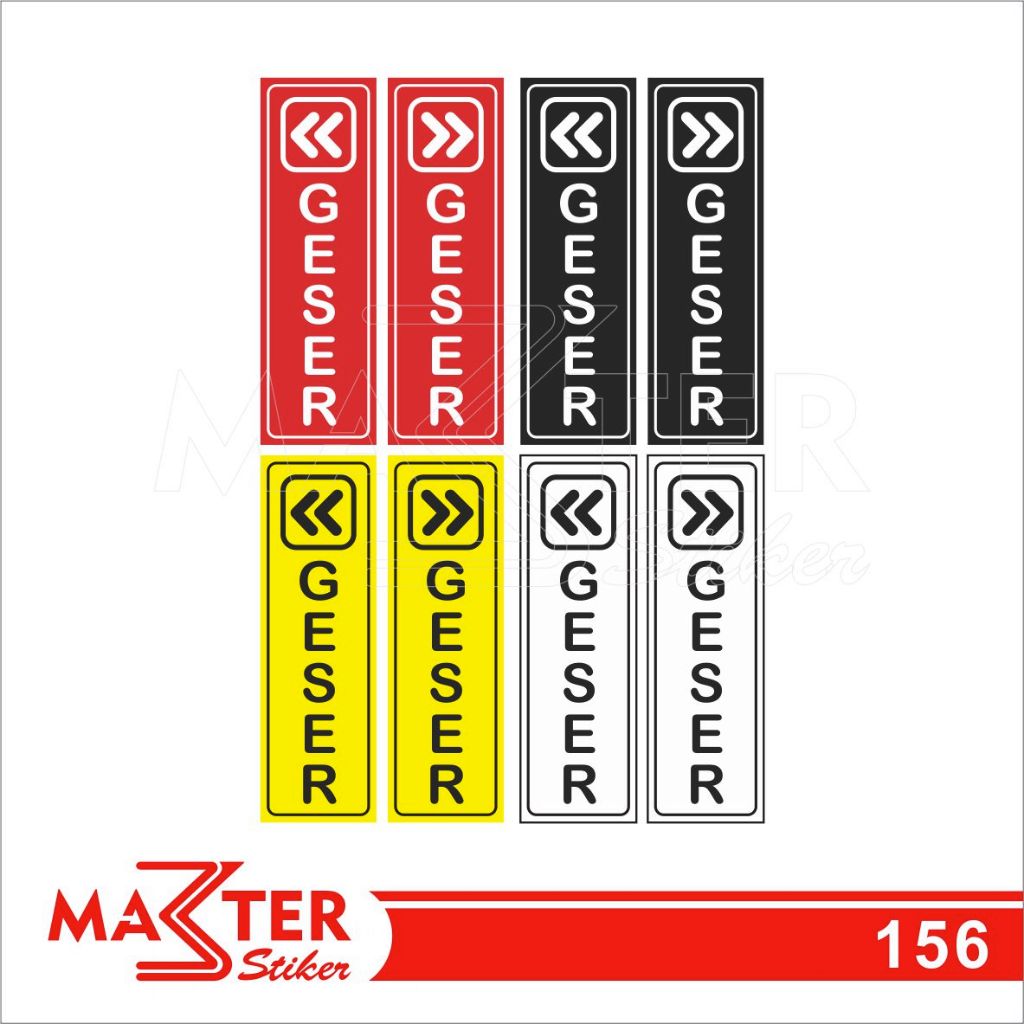 Jual 156 - Stiker Geser Kiri Kanan, Stiker untuk Pintu, Sticker Vinyl ...