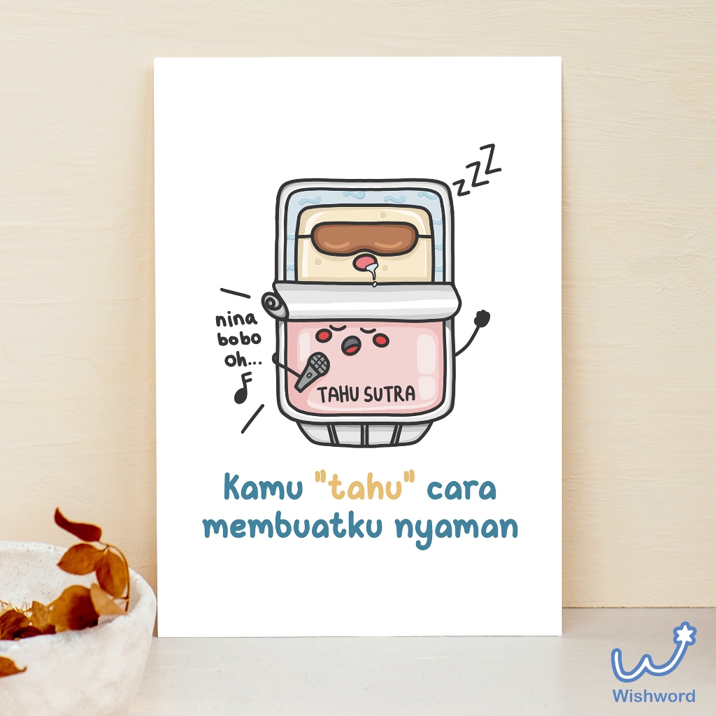 Jual Kartu Ucapan pasangan lucu unik pasangan ternyaman wishword ...