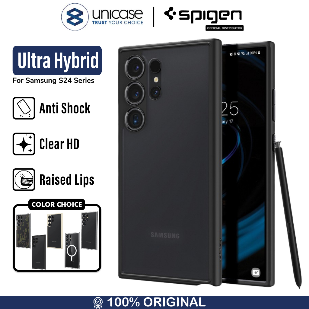 Jual Case Samsung Galaxy S24 Ultra Plus Spigen Ultra Hybrid Clear Casing | Shopee Indonesia