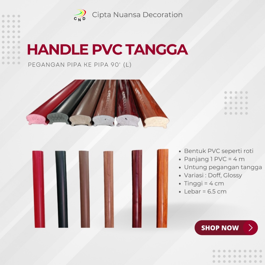 Jual HANDLE PVC/HANDRAIL PVC/HANDRAILING PVC/PEGANGAN TANGGA PVC ...