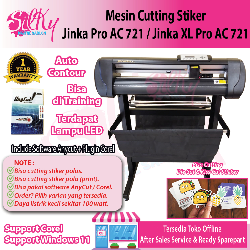 Jual MESIN CUTTING STICKER PRO LED 721 SUPPORT COREL DRAW | Shopee ...