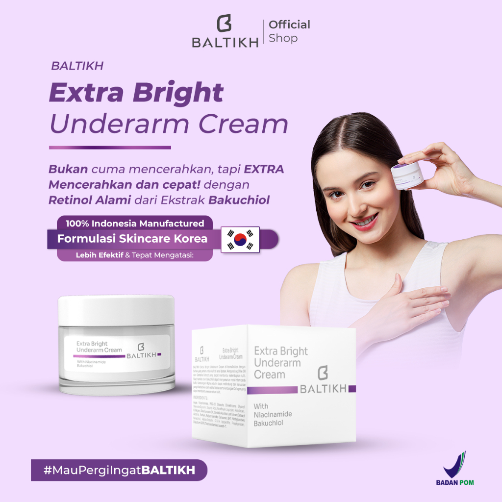 Jual BALTIKH Extra Bright Underarm Pemutih Ketiak Alami Selangkangan ...
