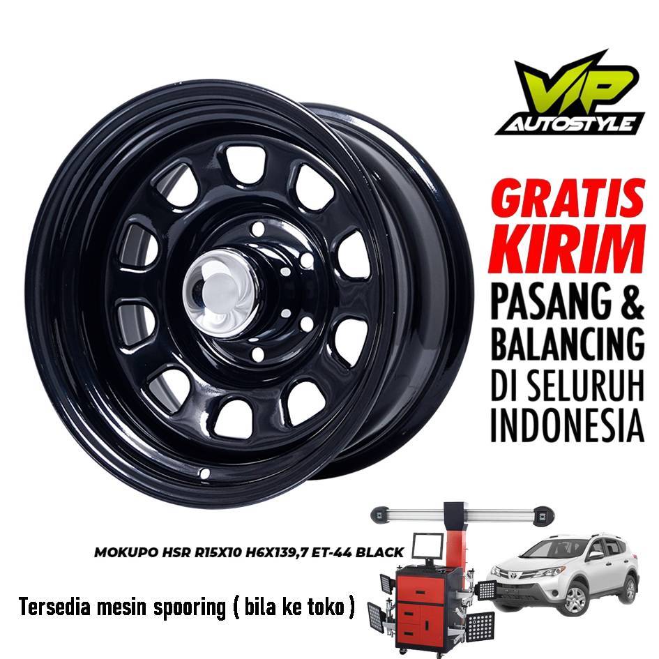 Jual VELG MOBIL KALENG R15 LUBANG 6 UNTUK PAJERO TRITON FORTUNER HILUX HSR MOKUPO LEBAR 10 FREE ...