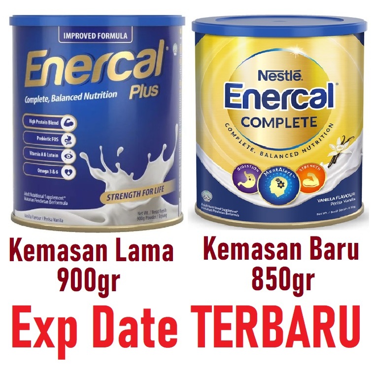 Jual Exp JUNI 2028 Malaysia Susu Enercal Plus 900gr Enercal Complete 850gr Complete Balance ...