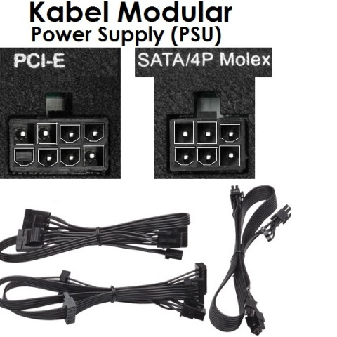 Jual Kabel Modular ATX PSU Power VGA Modular SATA Molex Floppy | Shopee ...