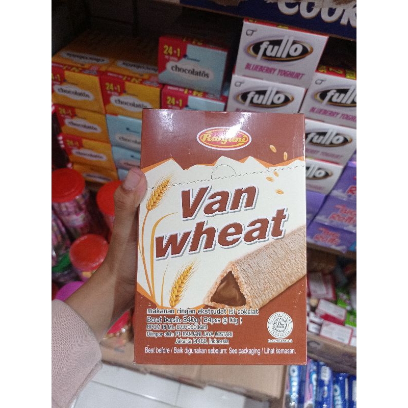 Jual Snack Van Wheat dengan isian cokelat didalamnya 1 box isi 24 pcs ...