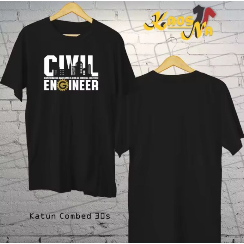Jual KAOS CIVIL ENGINEER LOGO DEPAN | Shopee Indonesia