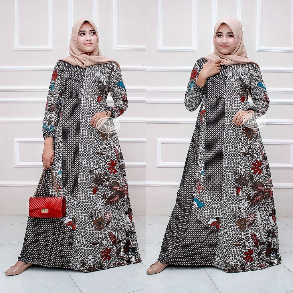 Jual Gamis Batik Busui Gamis Lebaran 2024 Model Gamis Terbaru Jumbo ...