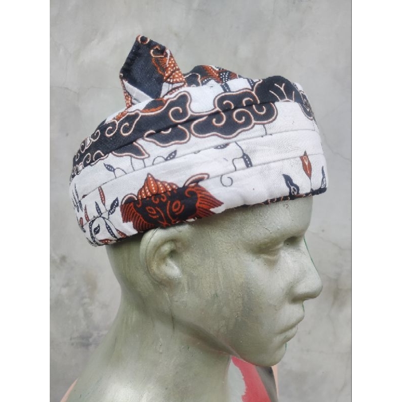 Jual iket sunda candra sumirat motif batik - sorban iket sunda totopong ...