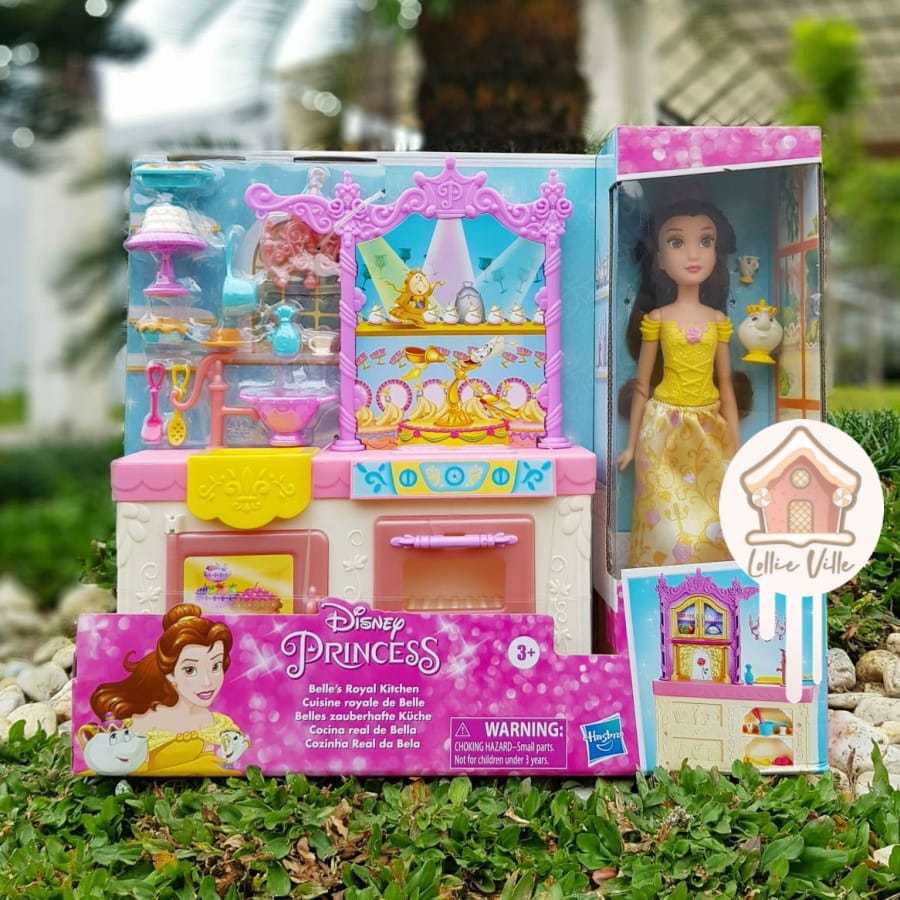 Jual Disney Princess Belle Royal Kitchen Fashion Doll and Playset ...