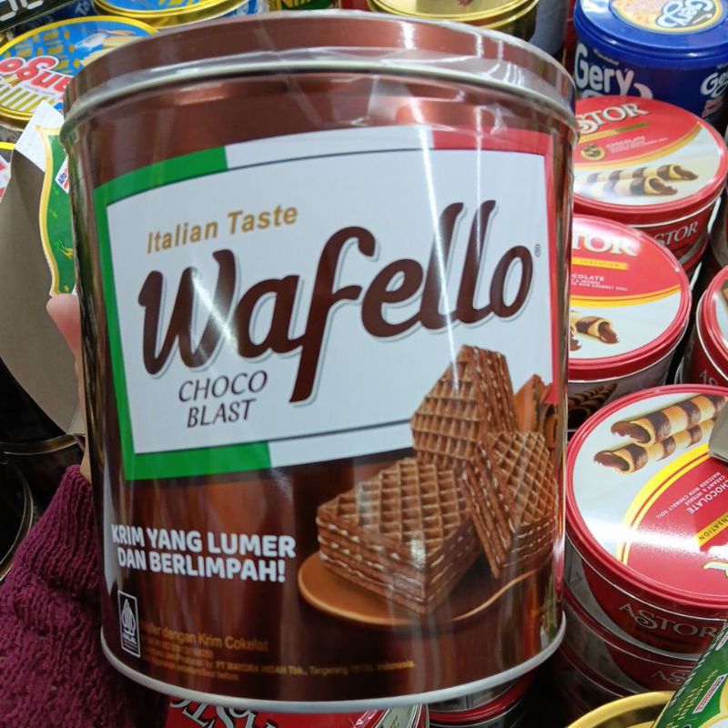 Jual Roma Wafello Wafer Italian Taste Kemasan Kaleng 228gr & 234gr ...