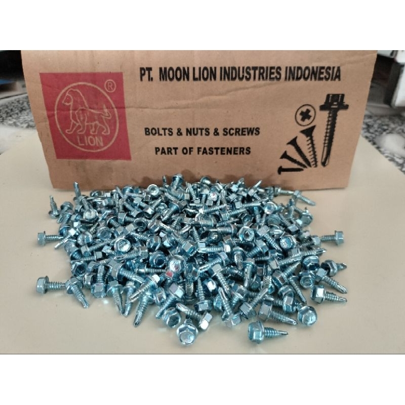 Jual BAUT ROFING BAJA RINGAN MOON LION 1,6 CM PER BOX -+1000 PCS ...