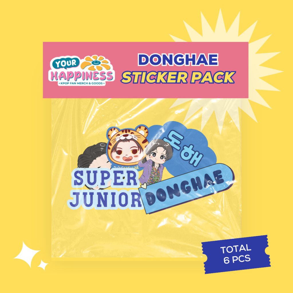 Jual Sticker Pack Super Junior version / Stiker freebies Leeteuk Heechul Yesung Shindong Eunhyuk ...