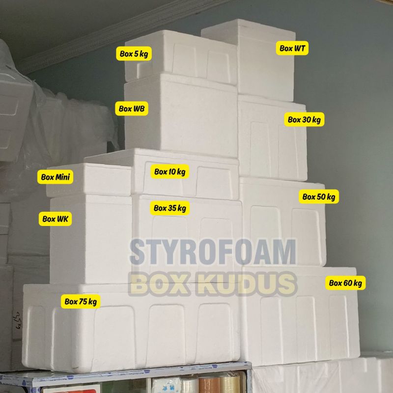 Jual (KECIL-SEDANG KHUSUS GOSEND) Styrofoam Box Baru Box Penyimpanan ...