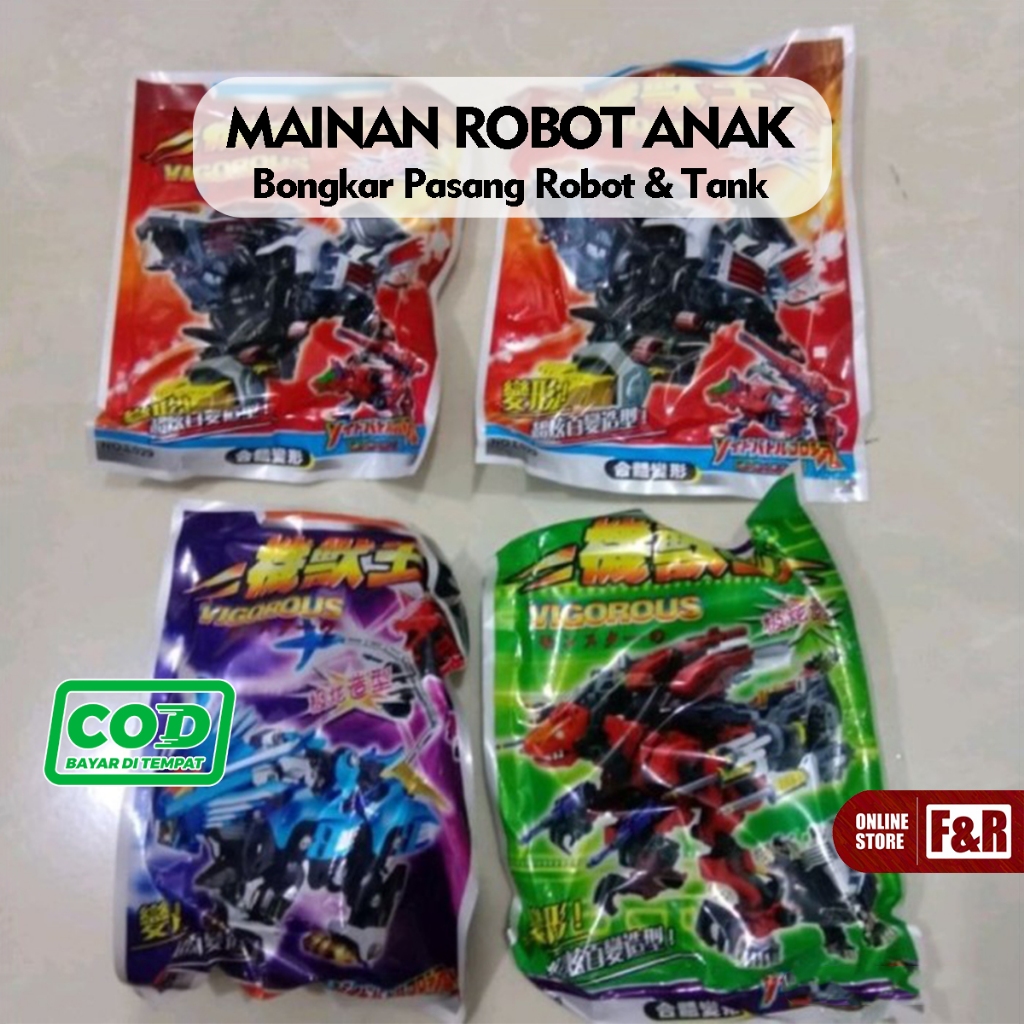 Jual Mainan Anak Robot Foil Mainan Bricks Bongkar Pasang Rakit Murah ...