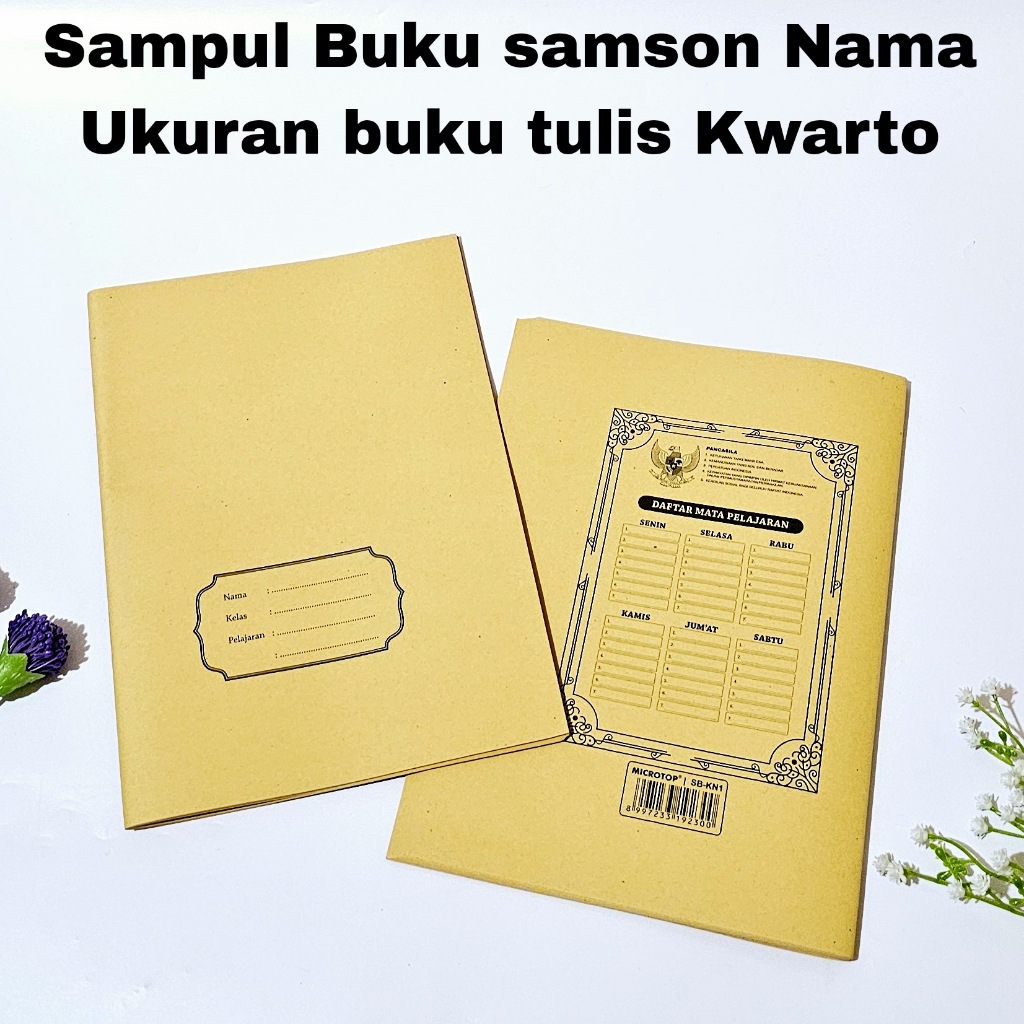 Jual SOS Sampul Buku Kraft Samson Nama Kwarto/Kecil (20lb) / Sampul ...