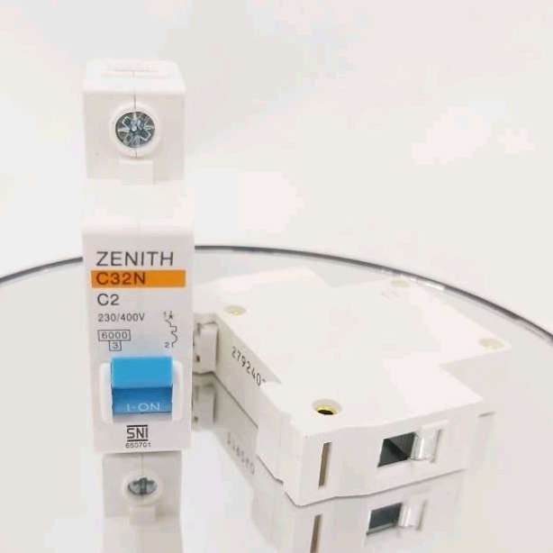 Jual MCB LISTRIK ZENITH 1P 2A / MINI CIRCUIT BREAKER 2 AMPERE 1P 1POLE ZENITH | Shopee Indonesia