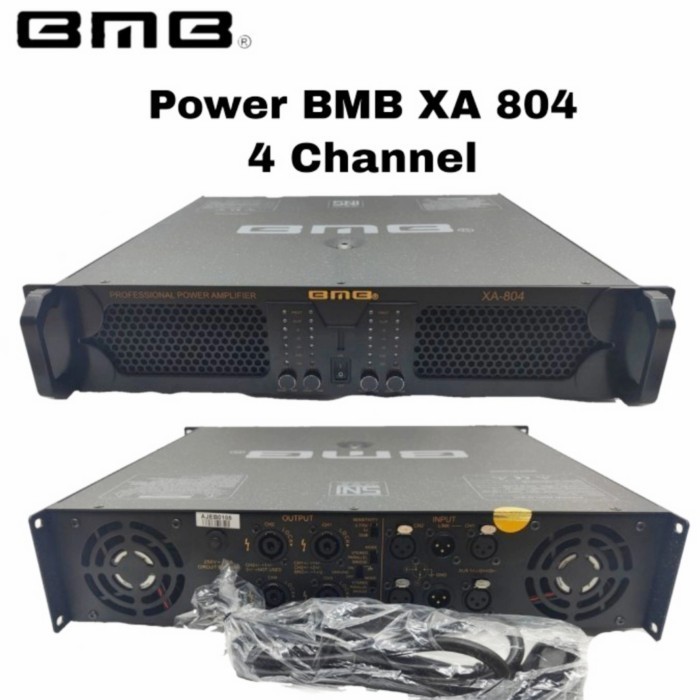 Jual POWER AMPLIFIER BMB XA 804 / XA804 ORIGINAL 4 CHANNEL | Shopee ...