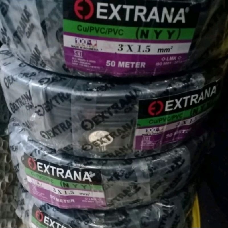 Jual Kabel Listrik EXTRANA NYY 3 x 1.5mm | Shopee Indonesia