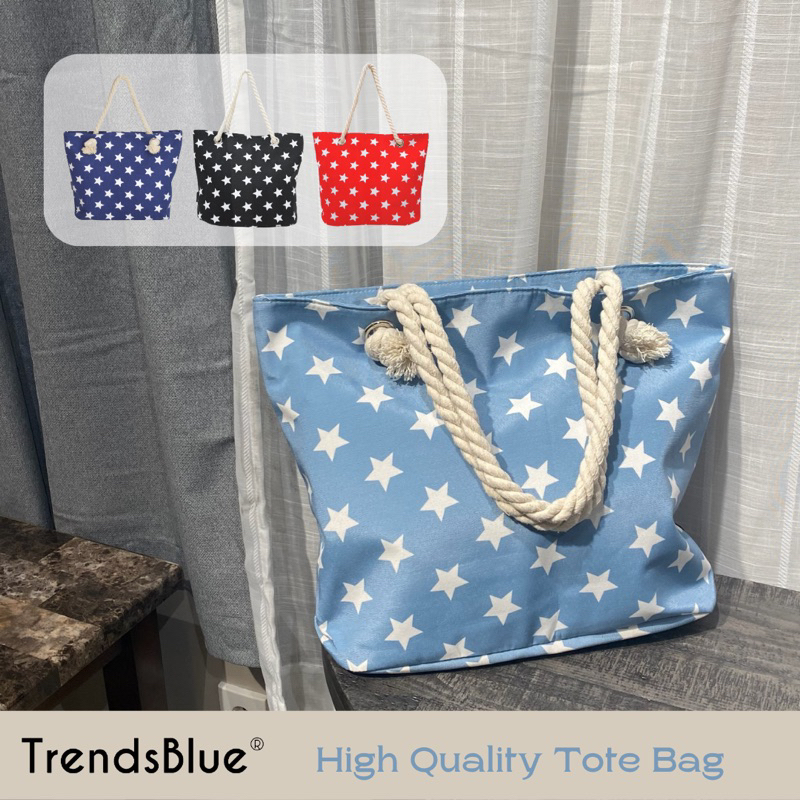 Jual Trendsblue Original Premium Tote Bag Katun Kanvas Wanita Kuliah ...