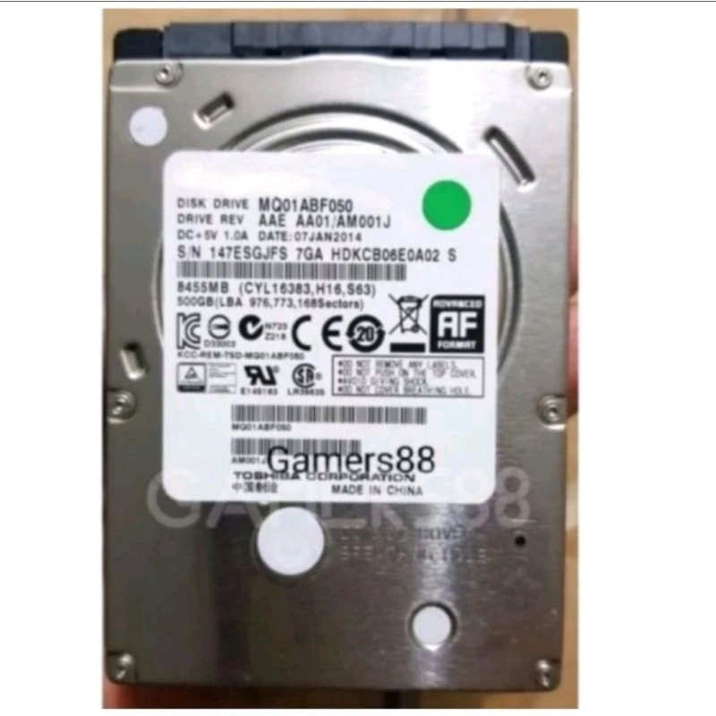 Jual HDD 500GB HARDISK 500GB Laptop Internal 2.5" Harddisk Notebook ...