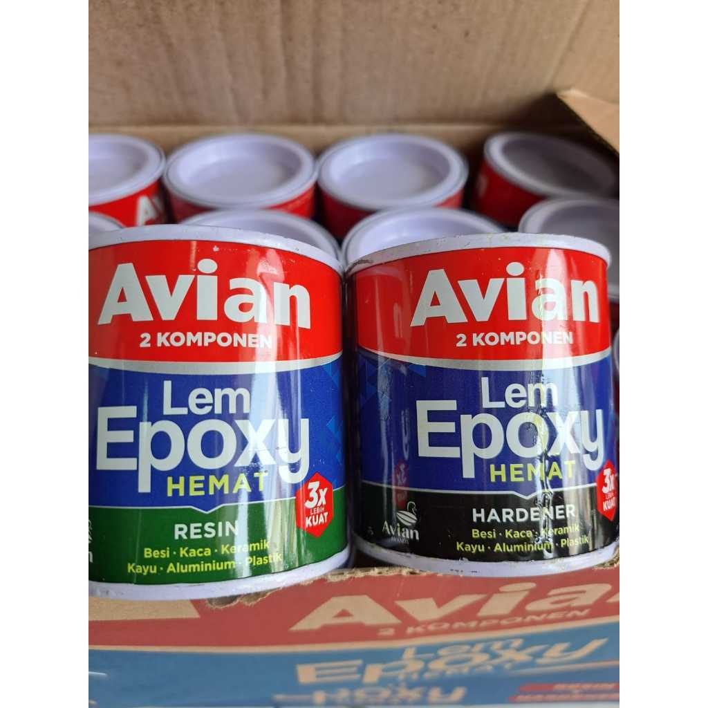 Jual LEM EPOXY AVIAN 340 GRAM HEMAT HARDENER RESIN EPOXY LEM AVIAN ...