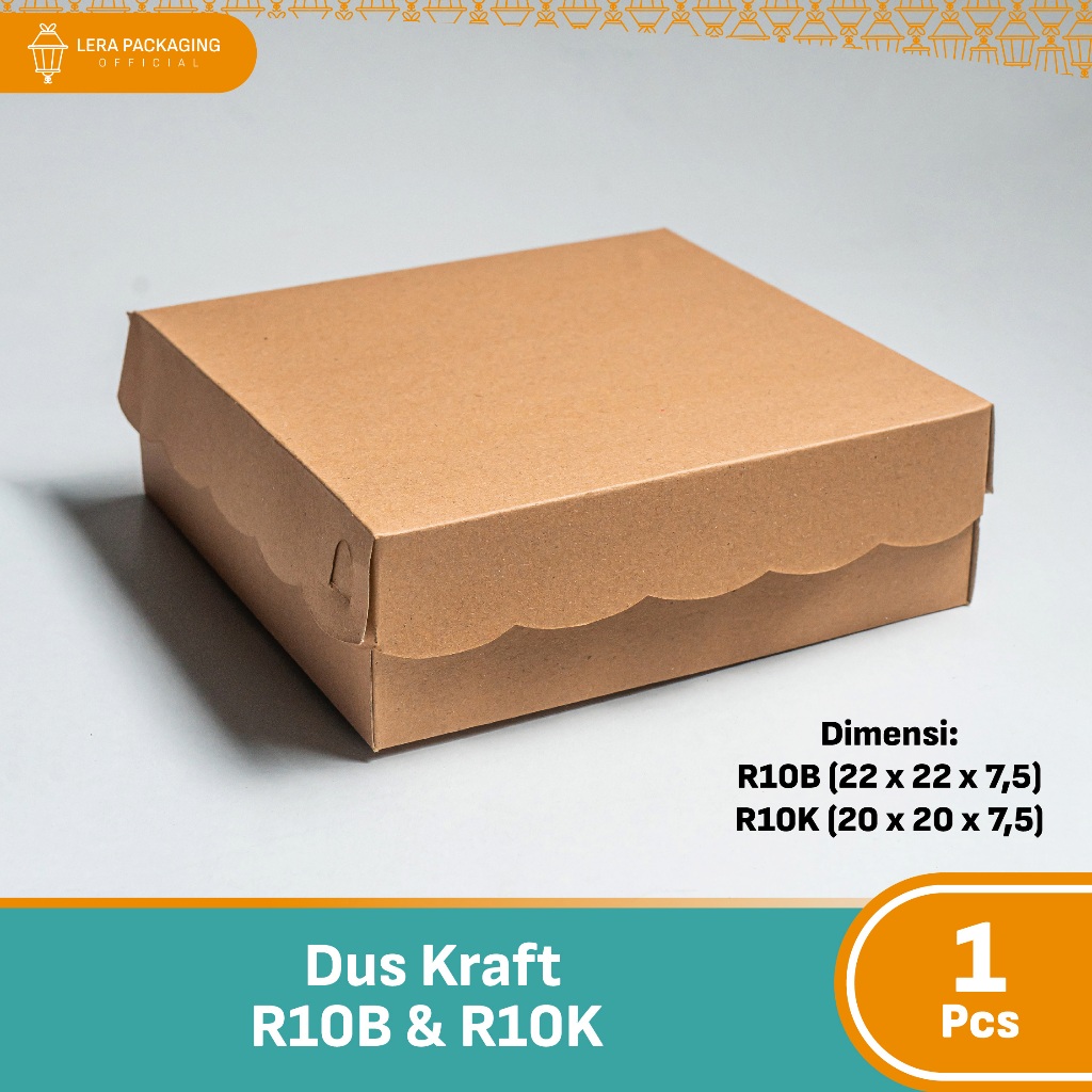 Jual R10 - Kotak Dus Kraft Coklat/Kotak Dus Nasi Catering/Kotak Dus ...