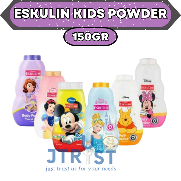 Jual Eskulin Kids Powder Bedak Anak Kemasan Botol 150gr | Shopee Indonesia