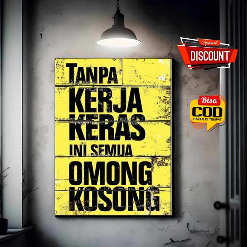 Jual Poster Kata Motivasi ,Quote Bermakna Hiasan Dinding Aesthetic dari ...