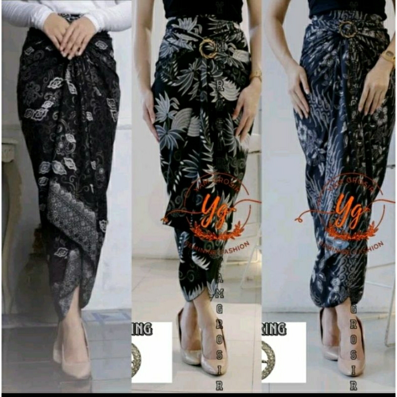 Jual Rok lilit motif batik rok wisuda/rok lamaran/rok kuliah/rok ...