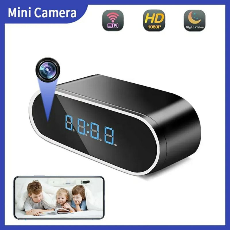 Jual IP Camera CCTV Wifi Model Jam Meja Spy Cam Wall Clock Full HD ...