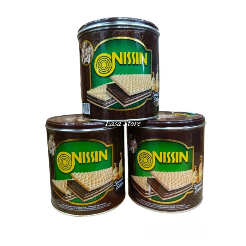 Jual Nissin Wafer Chocolate Special Edition 267 gr Roti Lebaran Kaleng ...