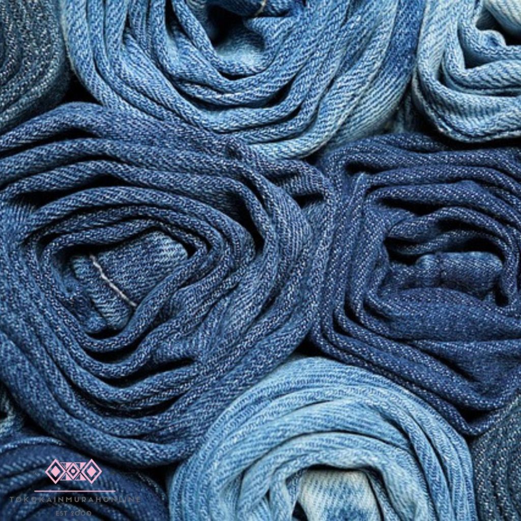 Jual Kain Ultra Denim Twill Jeans Smooth Premium Original Blue SUPER ...