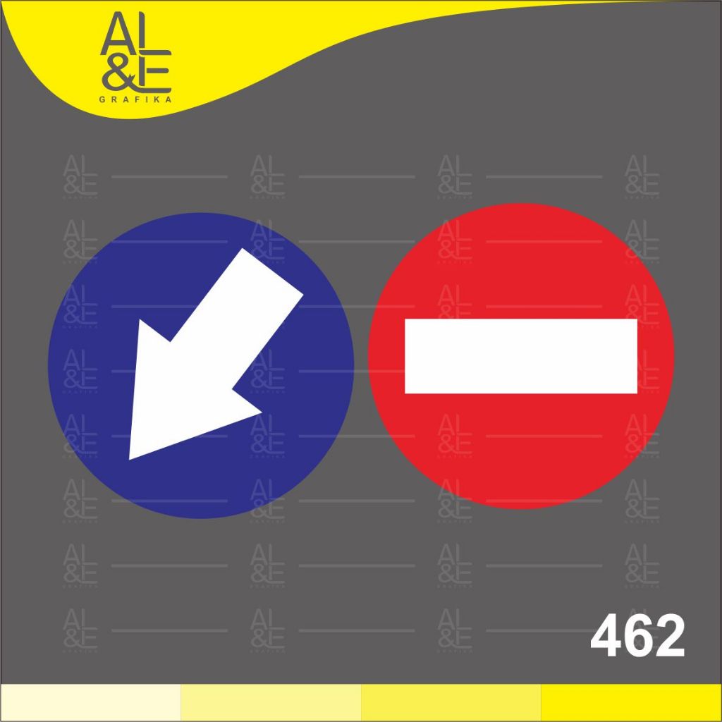 Jual 462 - Stiker Tanda Panah dan Rambu Perboden (Dilarang Masuk ...